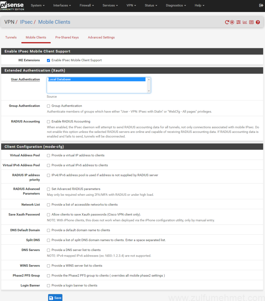 Pfsense İle L2TP/IPsec VPN Server Oluşturma - Zülfü Mehmet
